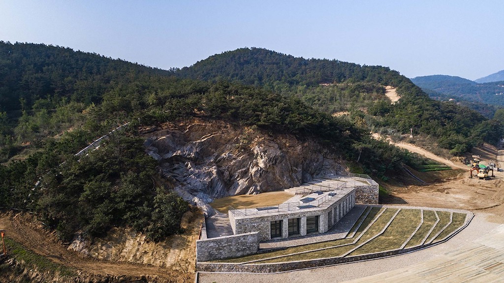 3andwich Design and He Wei Studio convert abandoned stone quarry into ...