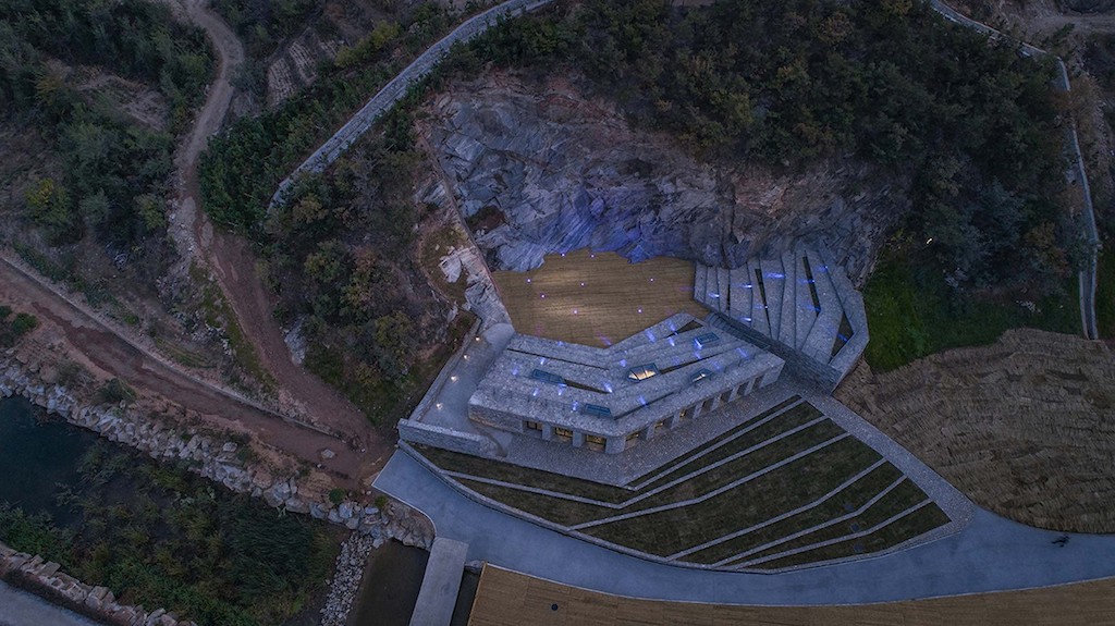 3andwich Design and He Wei Studio convert abandoned stone quarry into ...
