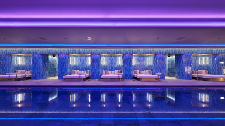 W Hotel Osaka by Concrete fuses Japanese minimalism with colourful and ...
