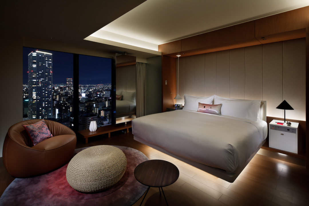 W Hotel Osaka by Concrete fuses Japanese minimalism with colourful and ...